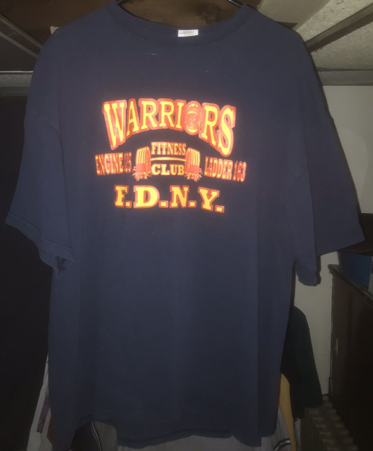 Vintage FDNY Engine-325 Ladder-163 “Warriors Fitness Club” Tee | Grailed