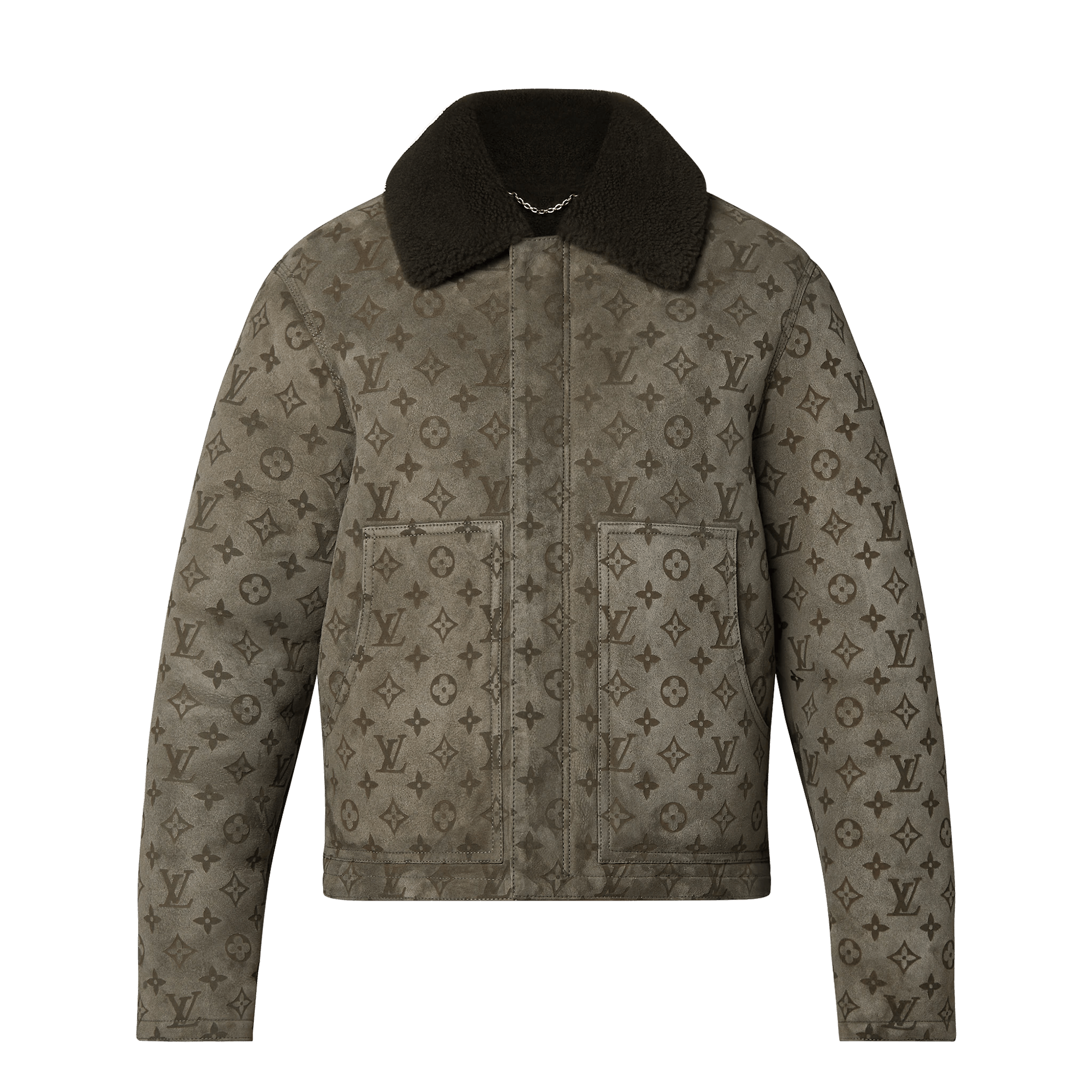 Louis Vuitton SHEARLING JACKET WITH LVSE MONOGRAM PATTERN | Grailed