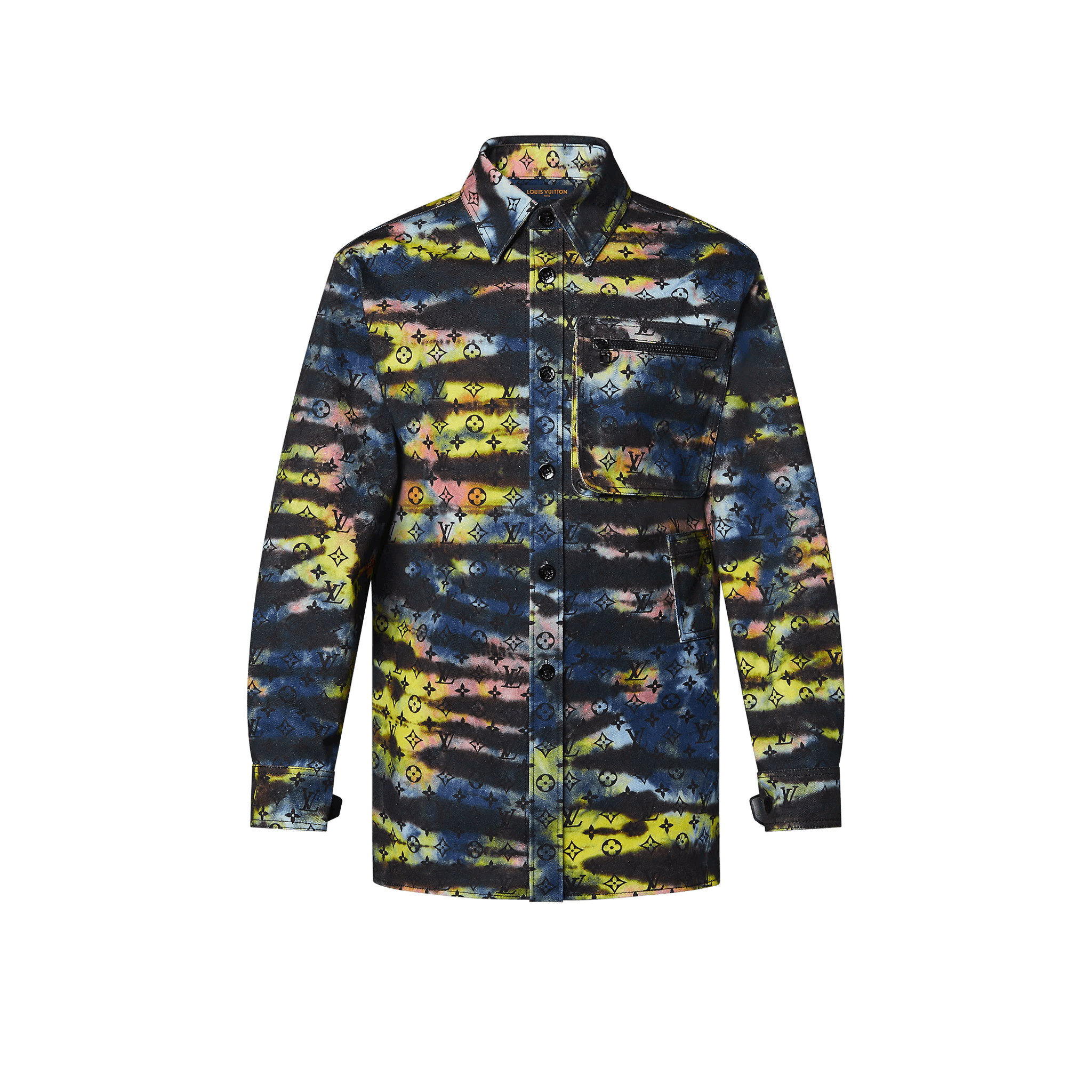 Louis Vuitton DENIM SHIRT WITH MONOGRAM TIE & DYE PATTERN | Grailed