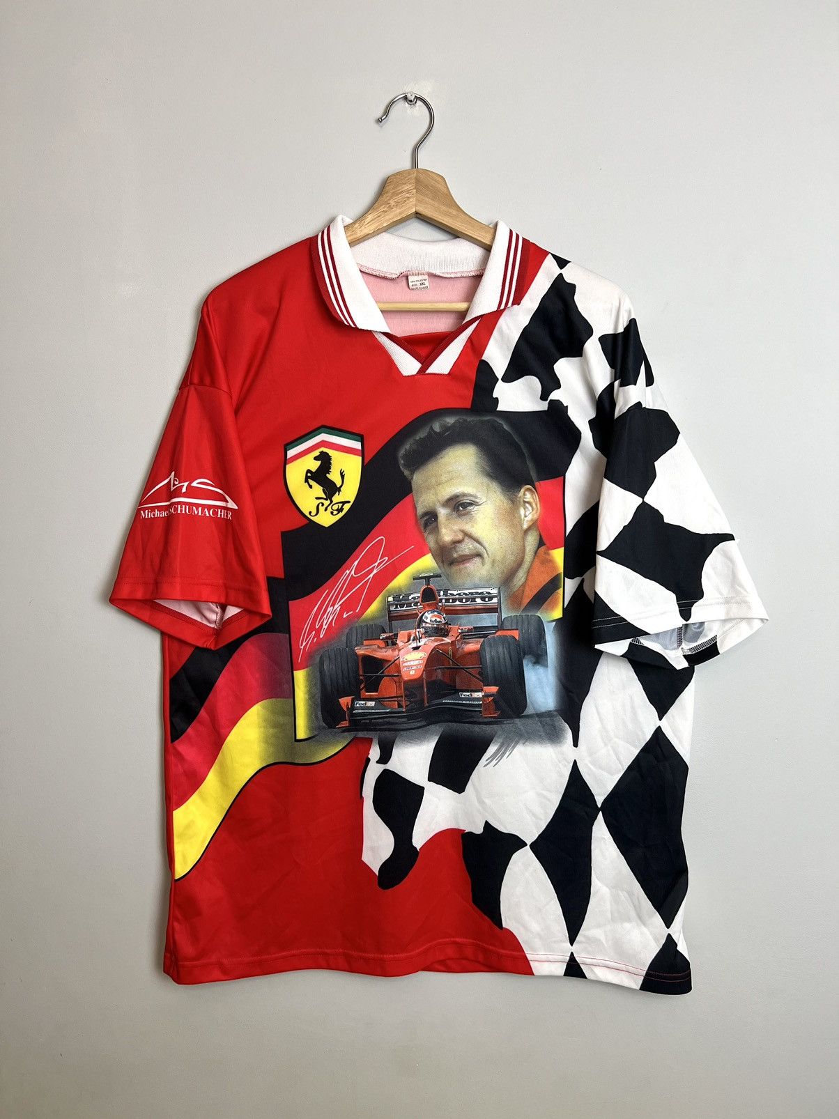 Ferrari SUPER RARE MICHAEL SCHUMACHER FERARRI FORMULA ONE JERSEY | Grailed