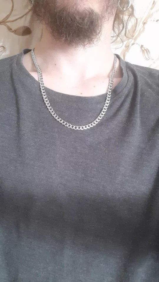 Cuban Link Chain 7MM Width + 50 Cm length Cuban Chain Necklace | Grailed