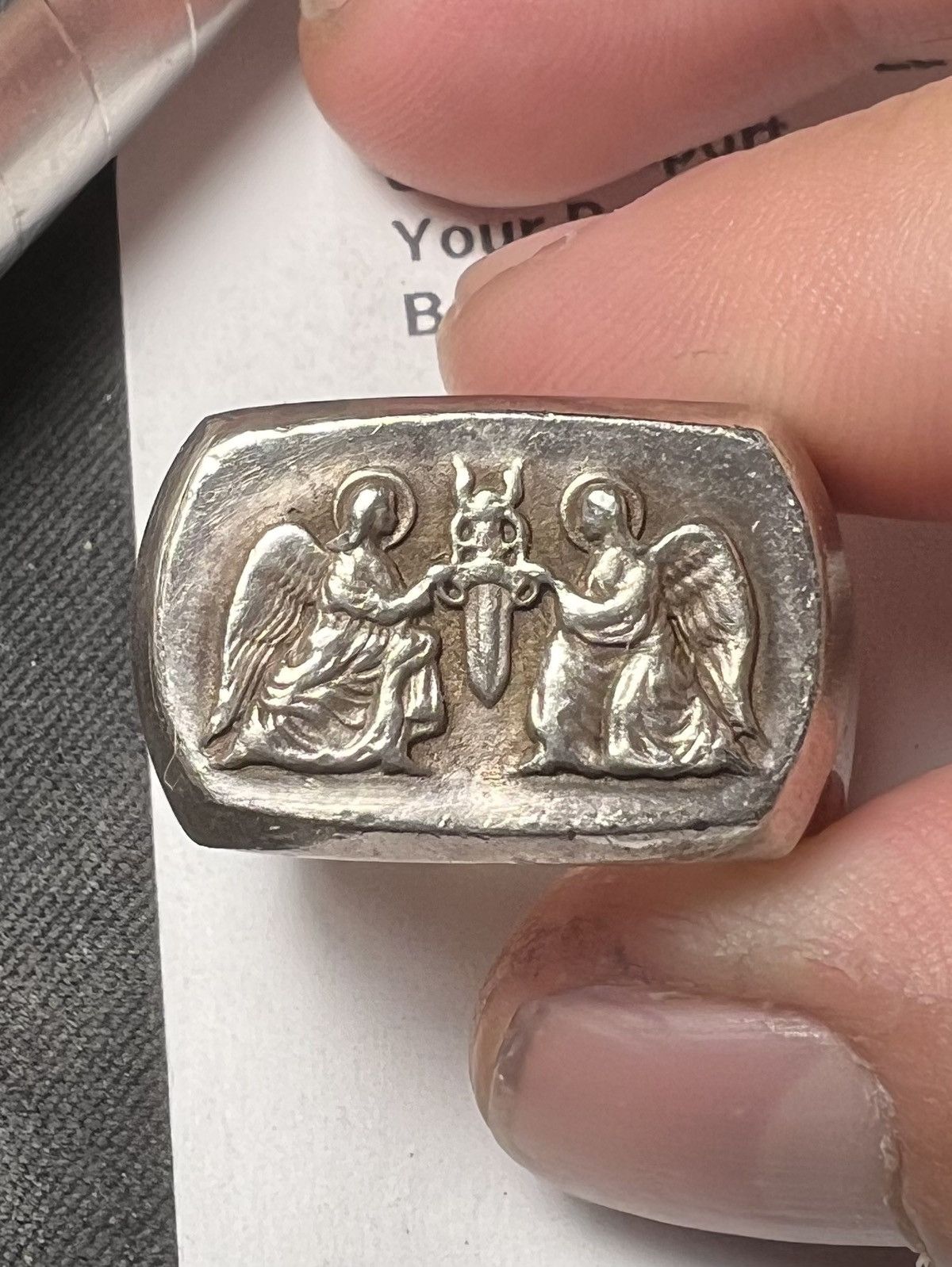 Chrome Hearts Chromehearts PJ Angel Ring Size 10 | Grailed