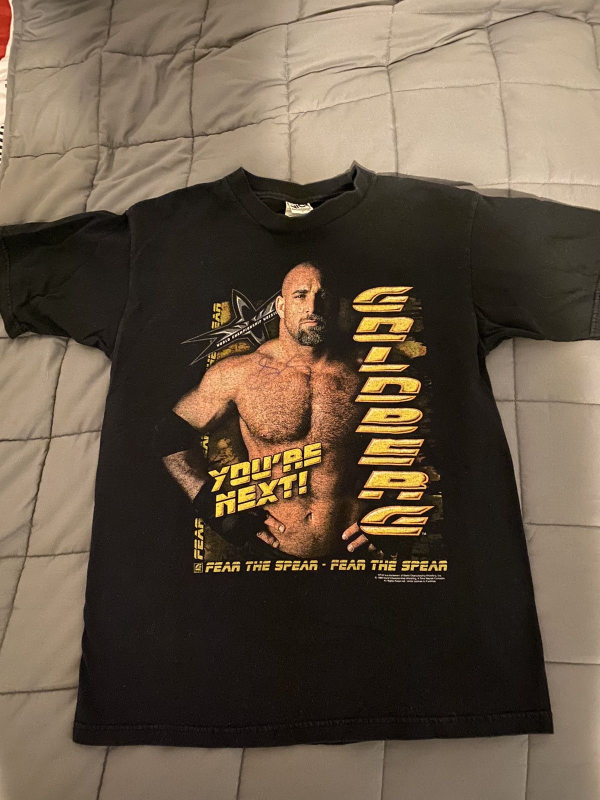 Vintage × Wcw/Nwo × Wwe Vintage WCW 1999 Goldberg T Shirt | Grailed
