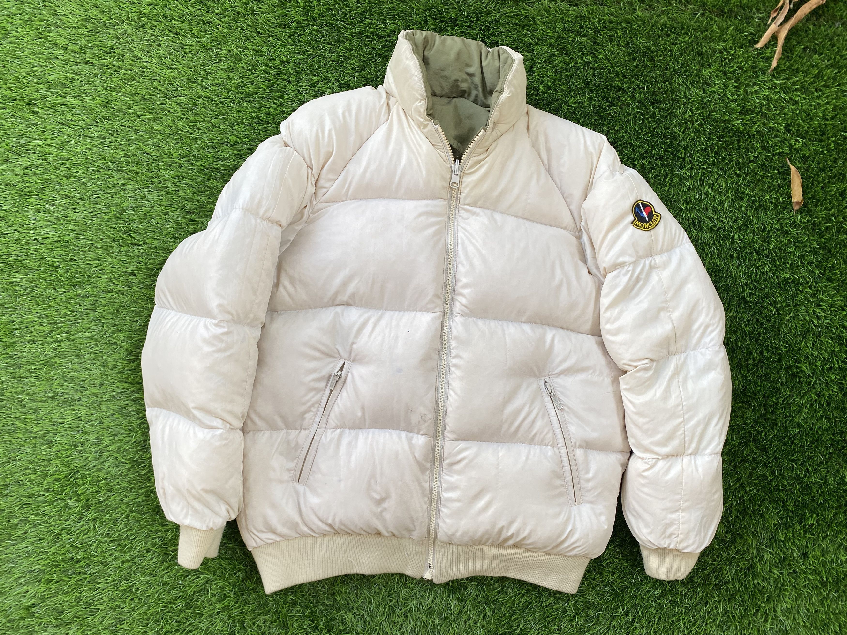 Moncler × Vintage Rare Moncler x Asics Reversible Puffer Bomber Down ...