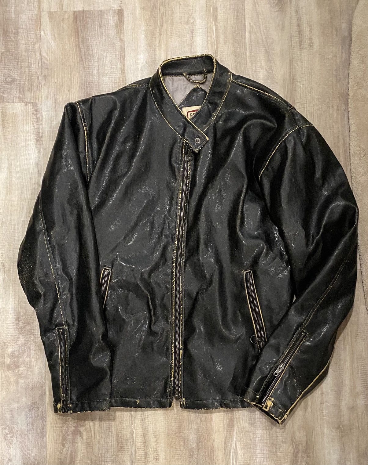 Bc Ethic BC Ethic Vintage Leather Motorcycle Jacket | Grailed