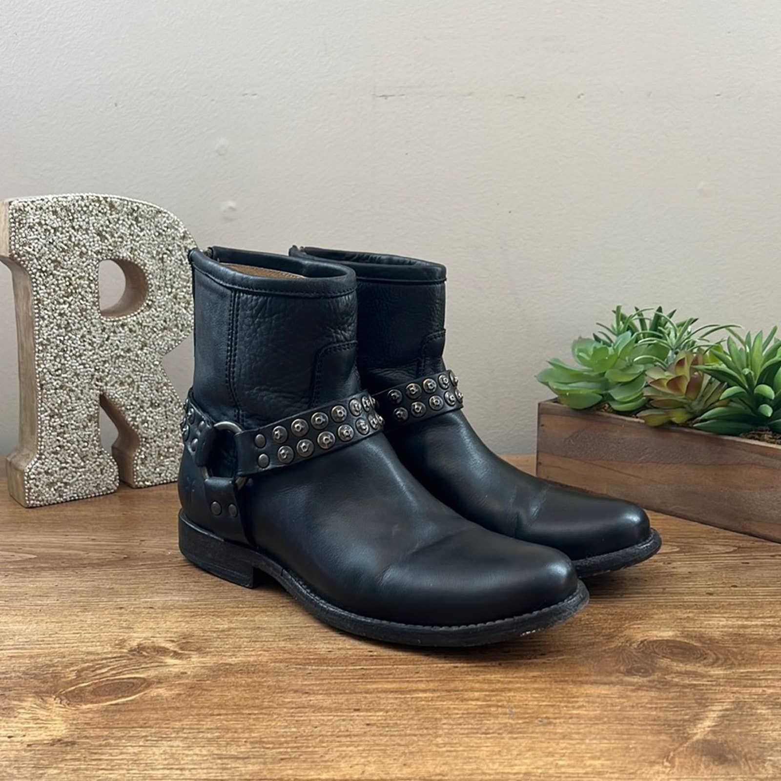 Frye Frye Phillip Studded Harness Boots | Grailed