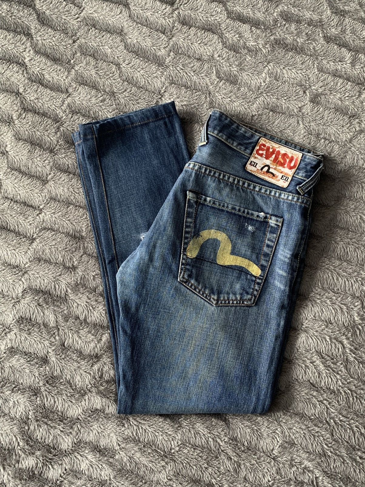 Evisu × Japanese Brand × Vintage Vintage Evisu Pocket logo Jeans | Grailed