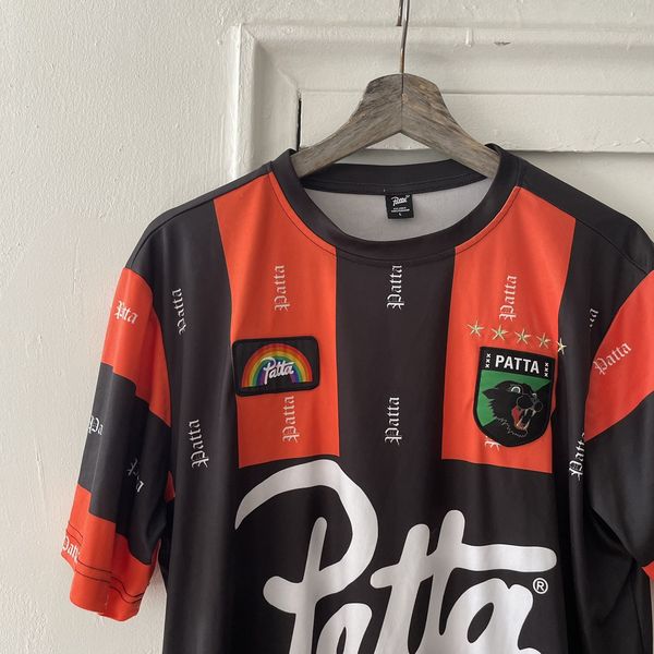 Patta Patta 19 Orange/Black Striped Football Soccer Jersey Kit | Grailed