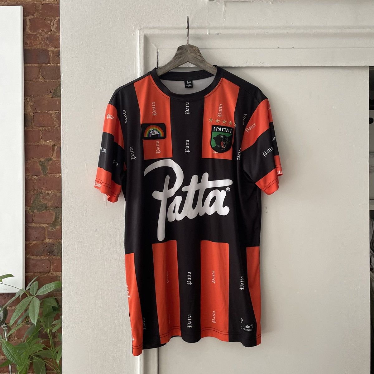 Patta Patta 19 Orange/Black Striped Football Soccer Jersey Kit | Grailed