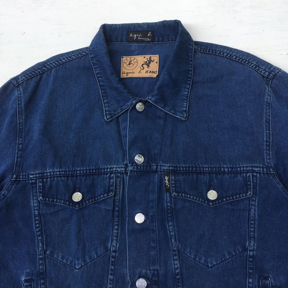 Agnes B. × Denim Jacket × Designer AGNES B HOMME PARIS DENIM JACKET ...