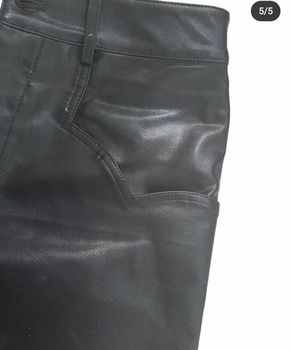 Japanese Brand Rustial Flared Bootcut Leather Pants | Grailed