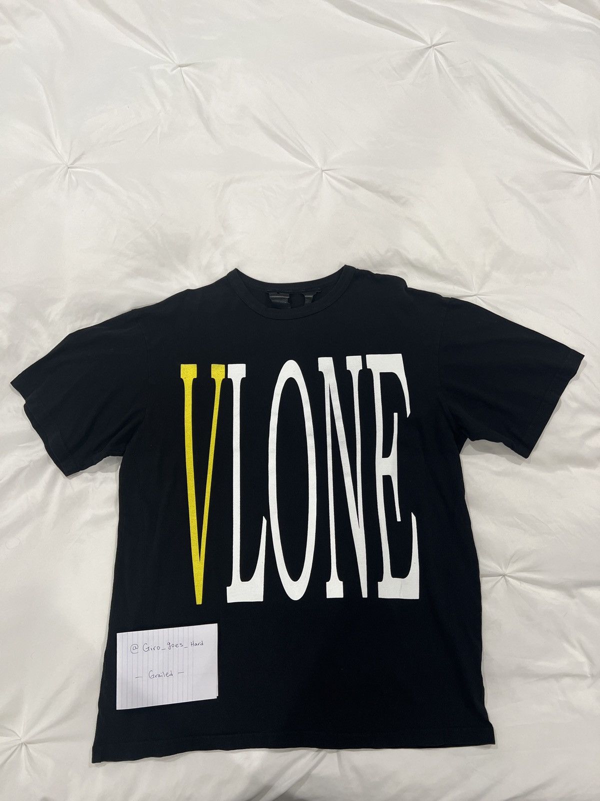 Vlone Vlone Yellow Staple Tee | Grailed