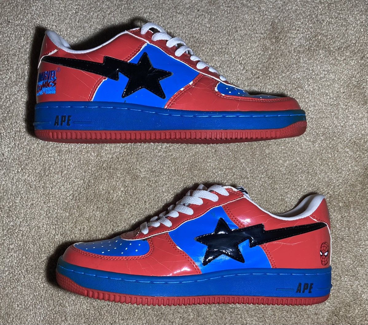 Bape 2006 Bape Spider-Man Bapesta Marvel Comics Popsicle | Grailed