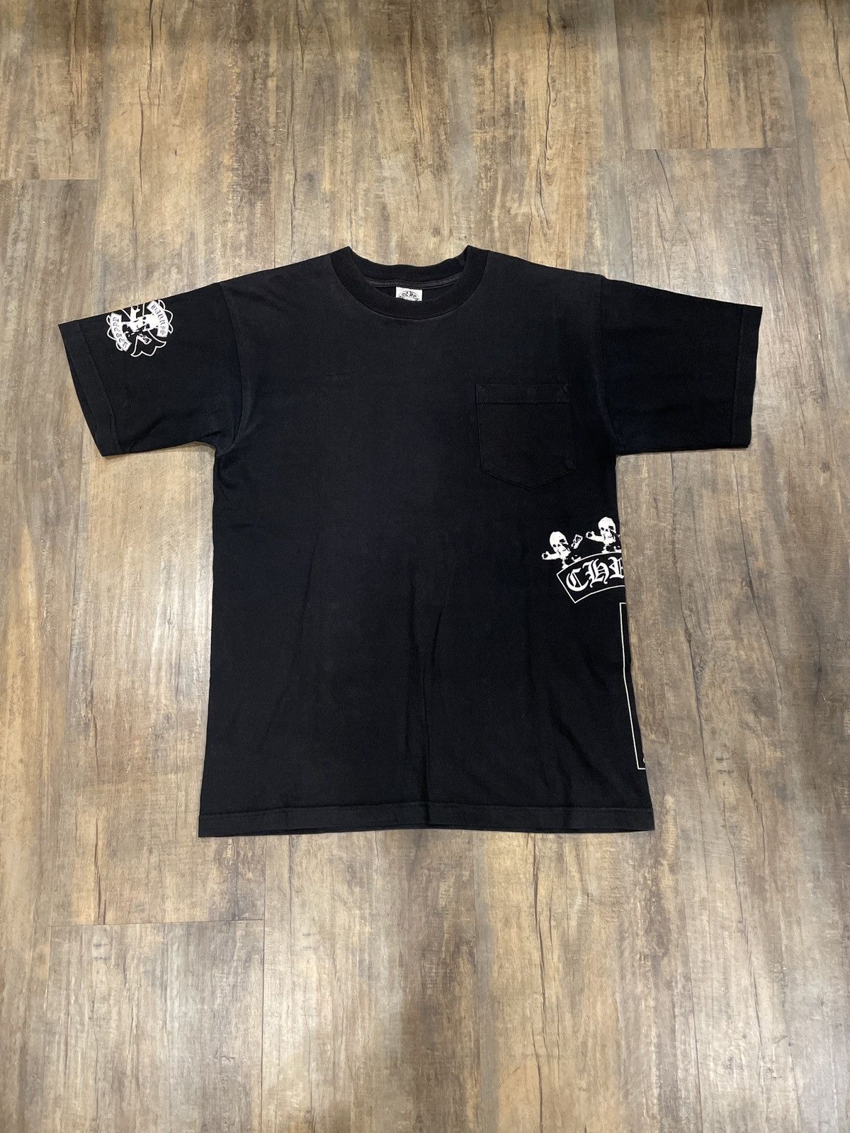Chrome Hearts RARE Chrome Hearts Joe Foti Skull Side Logo Black Pocket ...