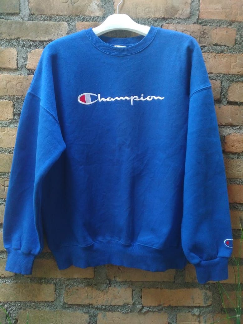Champion Blue Champion Sweatshirts | Grailed