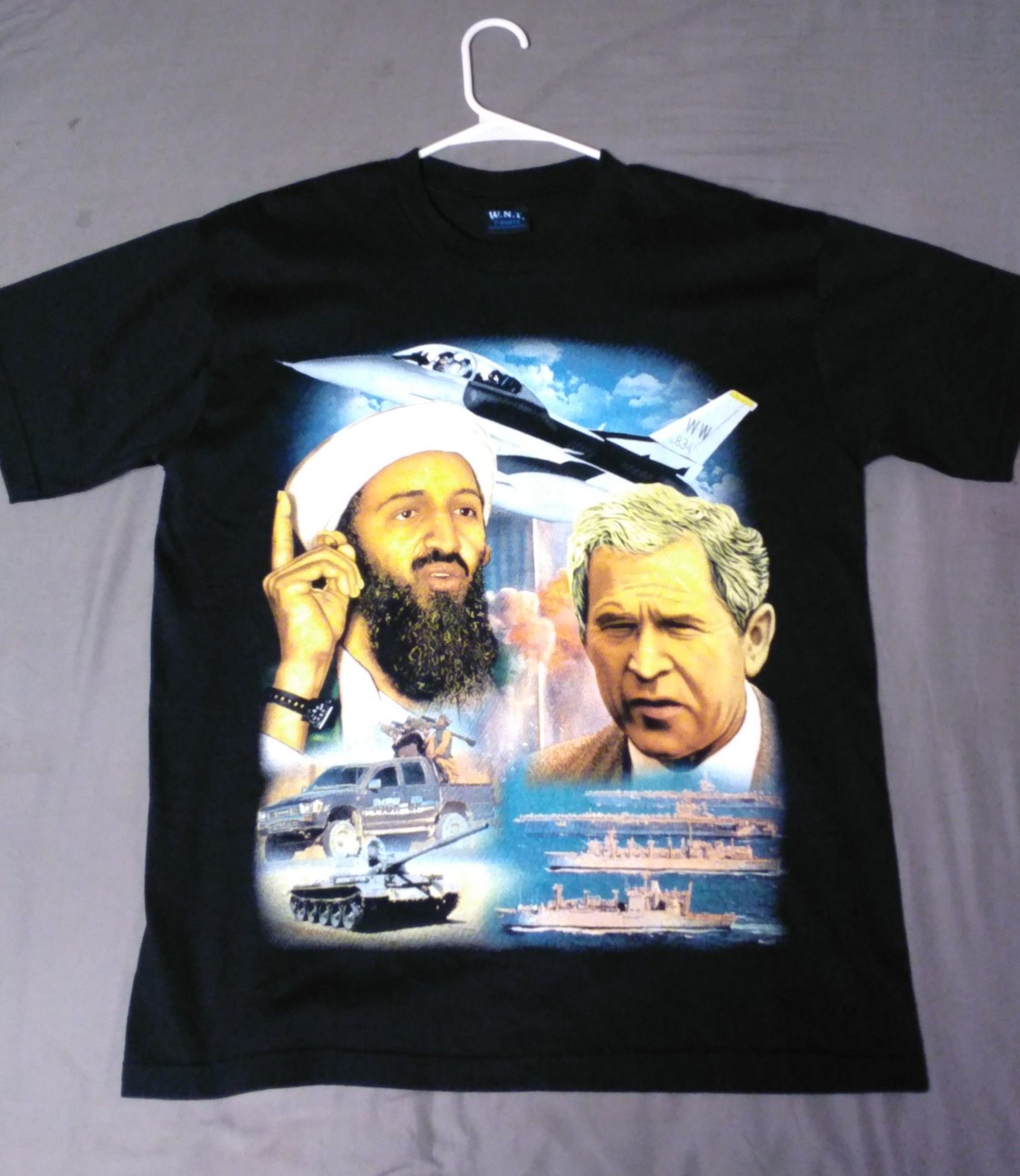 Vintage *ORIGINAL* Osama Bin Laden x George Bush 9/11 Vintage Tshirt ...