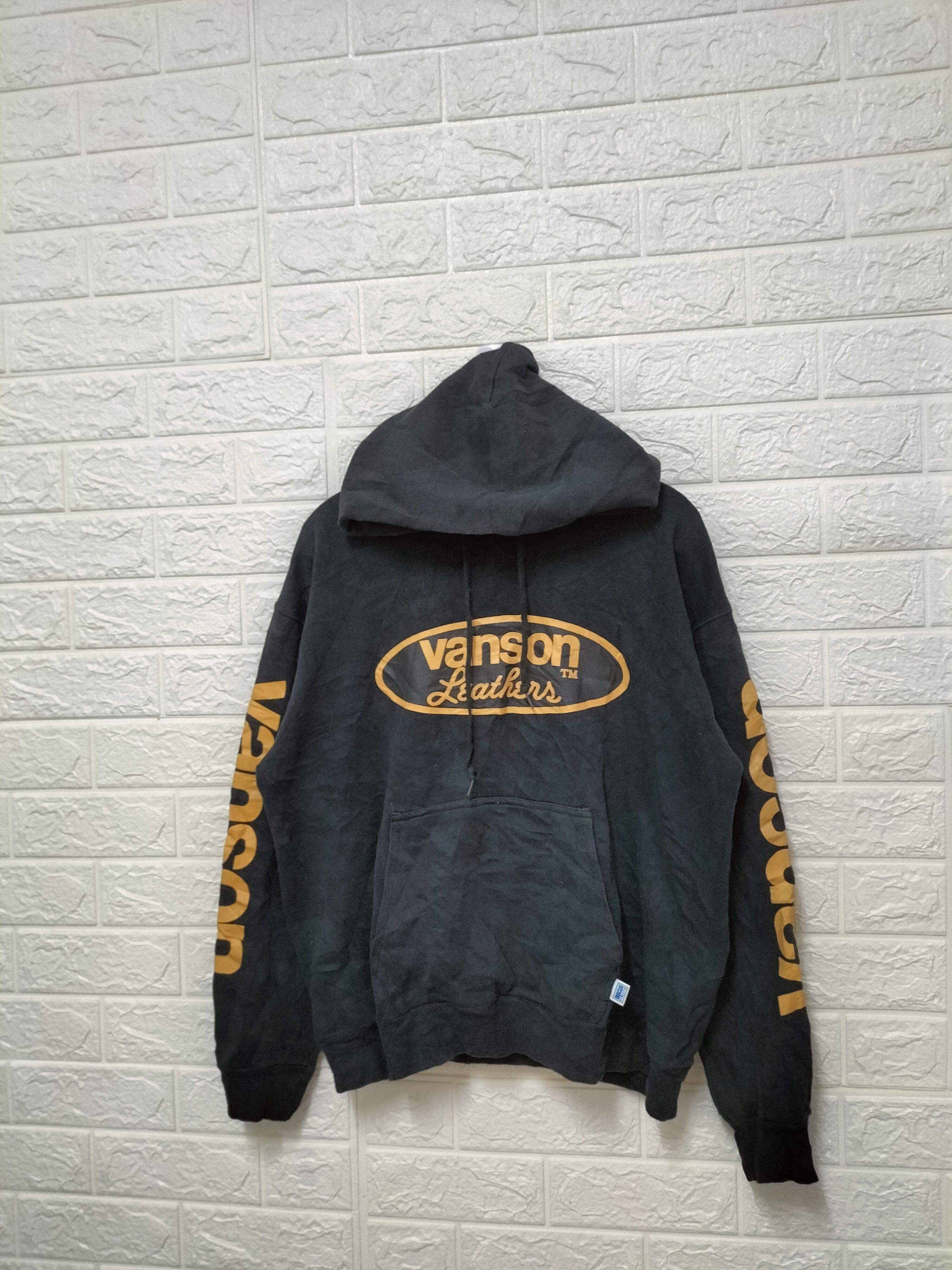 Vintage Vintage 90s Vanson Leather Hoodie | Grailed