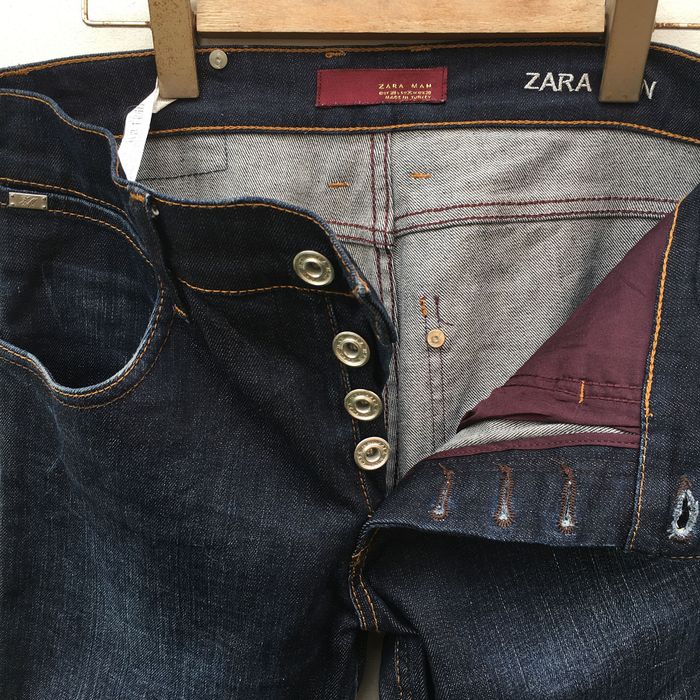 Zara Zara Man Button Fly Stretchable Jeans Slim | Grailed