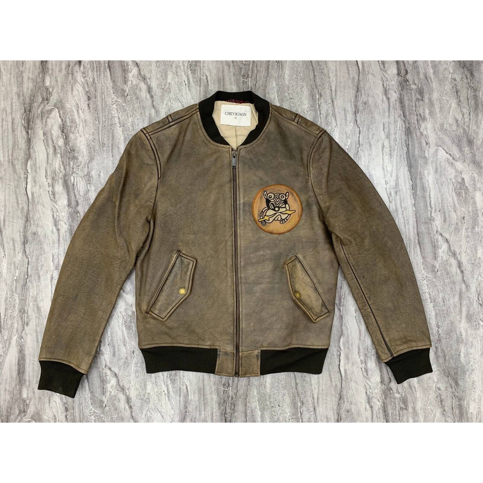 Chevignon × Designer × Streetwear Chevignon Leather Aviator Chevignon × Designer × Streetwear Chevignon Leather Aviator