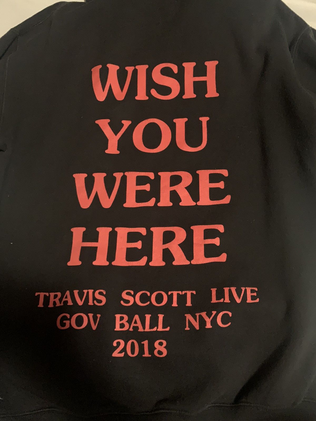 Travis Scott Travis Scott Astroworld GOV BALL NYC hoodie *SUPER RARE ...