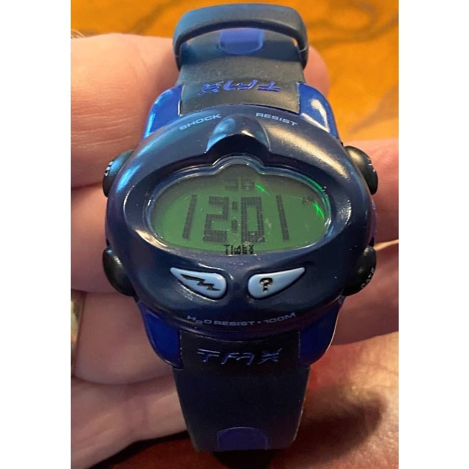 Timex Men's 45mm Timex TMX Sports Watch, WR 100M, Black and Blue | Grailed