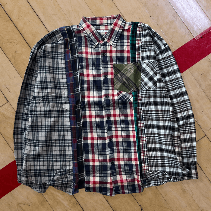 Needles Rebuild By Needles 7 Cut Flannel Shirt | Grailed