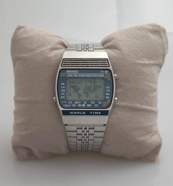 Seiko × Vintage Rare Vintage Seiko World Time Digital Watch Ref. A239 ...