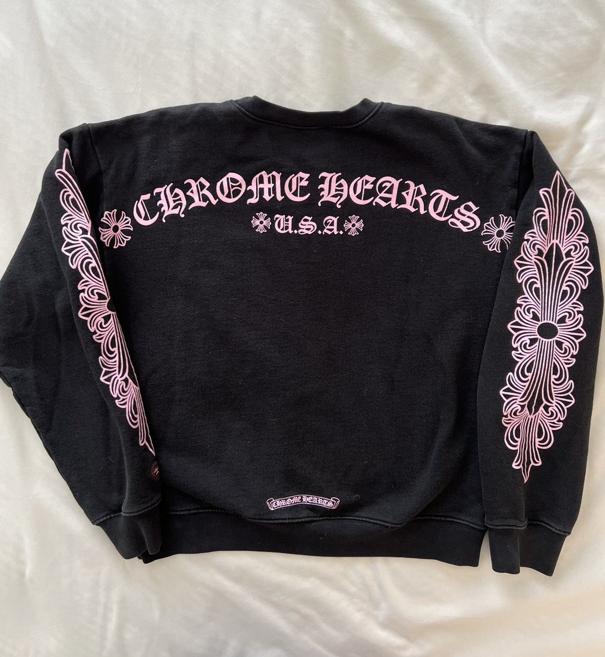 Chrome Hearts RARE PINK LETTERING Chrome Hearts Matty Boy Pullover ...