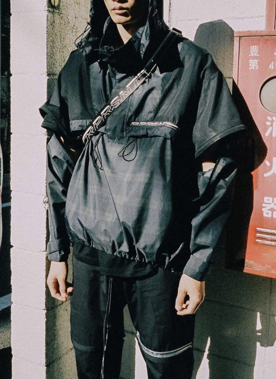 Represent Clo. Represent Anorak Poncho Hoodie x detachable sleeves ...