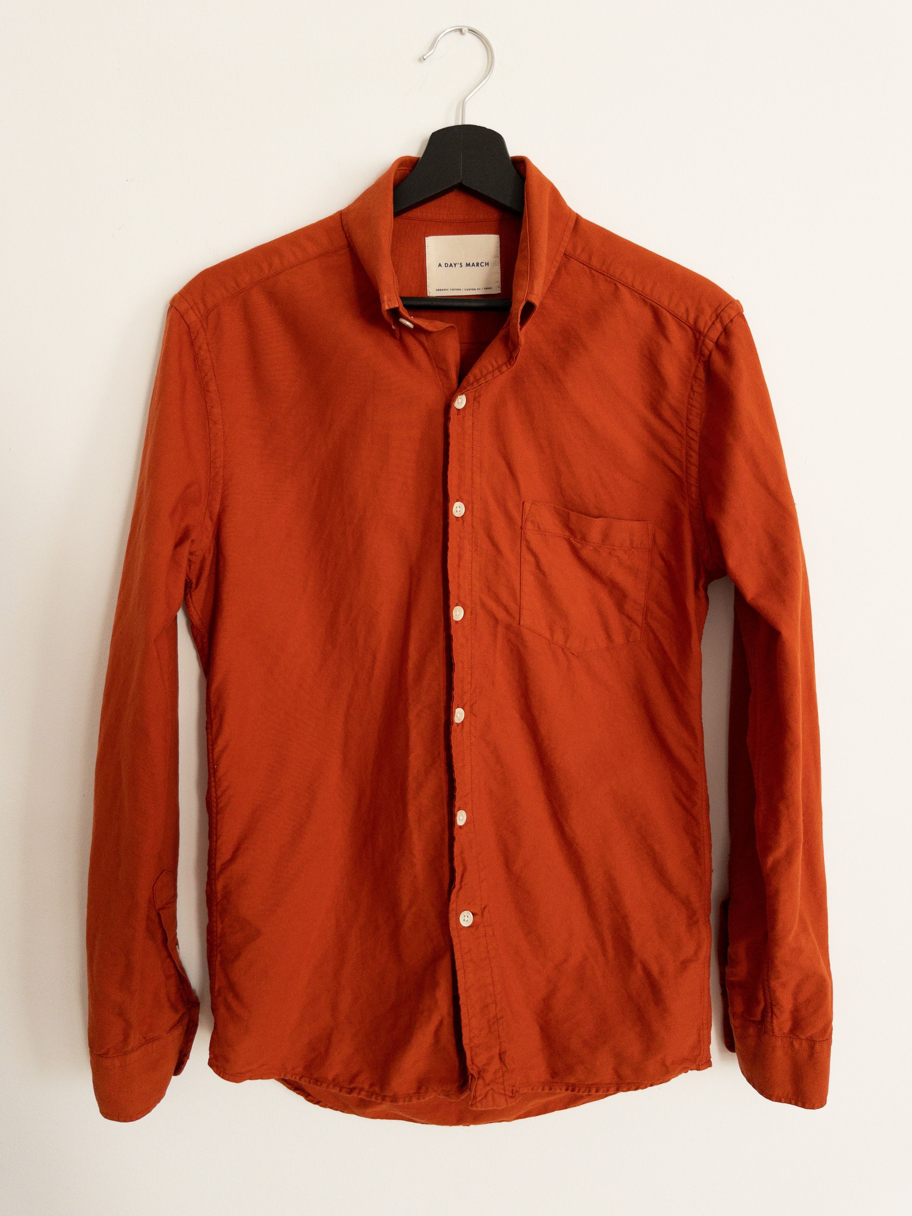 A Day's March A Days March Orange Shirt Size S | Grailed