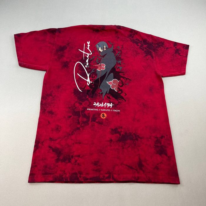 Primitive Primitive x Naruto Itachi T-Shirt Red Skateboard Manga Anime ...