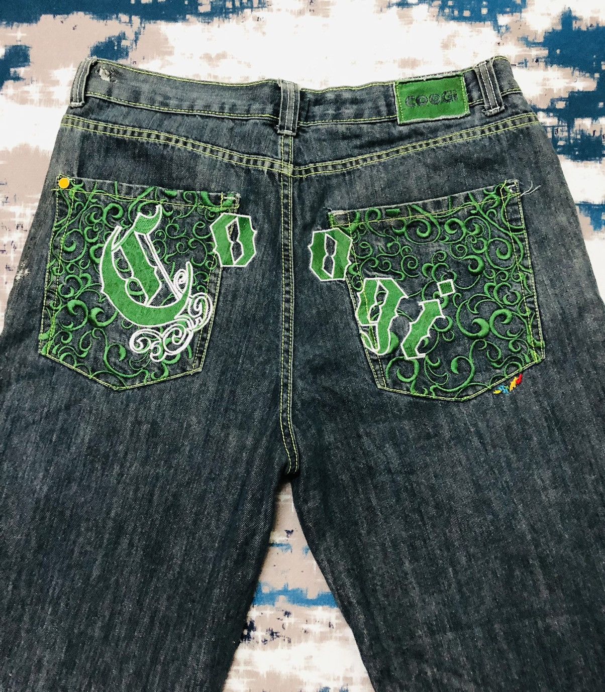 Coogi × Designer × Vintage Coogi Jeans Denim embroidered art | Grailed