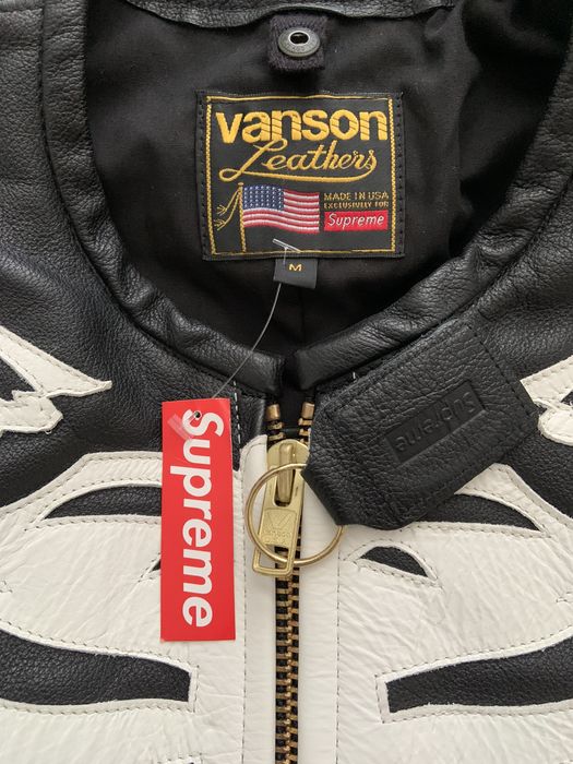 Supreme Supreme Vanson Leather Bones Jacket | Grailed