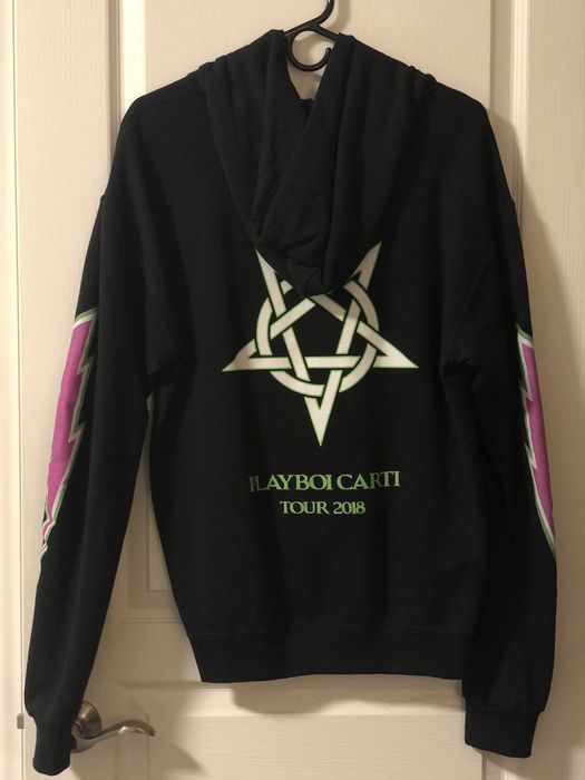 Playboi Carti Neon Tour Wolf Hoodie | Grailed