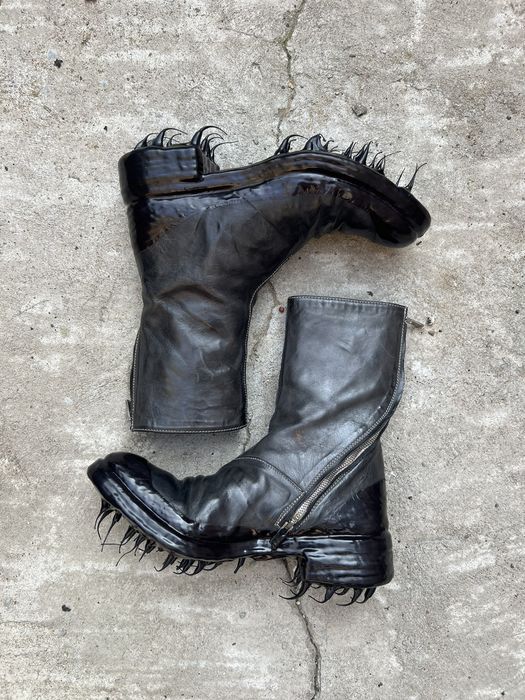 Carol Christian Poell Carol Christian Poell rubber drip boots | Grailed