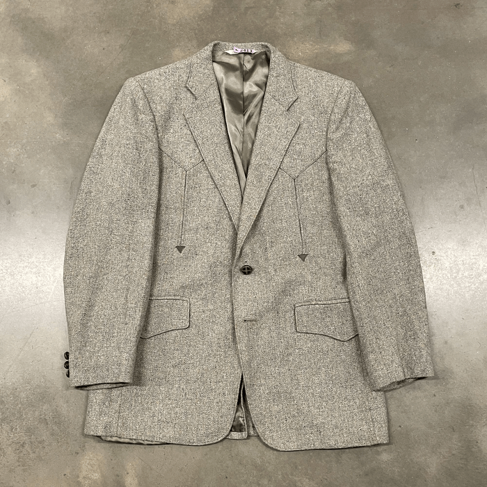 Vintage 60s VTG H Bar C California Ranchwear Wool Tweed Western 2 Bu ...