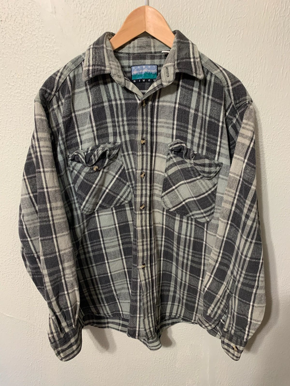 Streetwear × Vintage Vintage 1990s Sandy River Flannel Shirt | Grailed