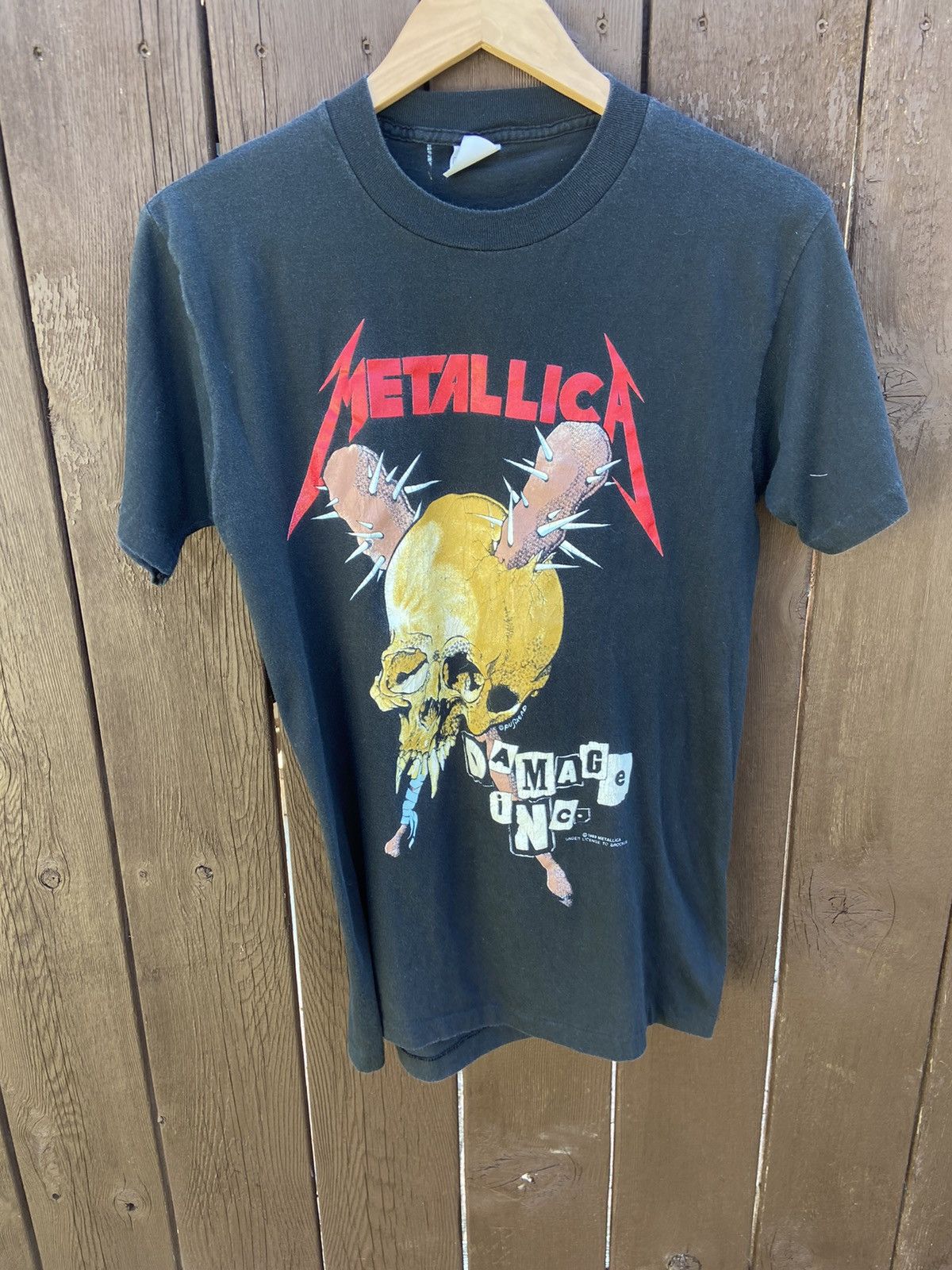 Vintage Vintage 1989 Metallica Damage Inc Band Music Rock Tee Shirt ...