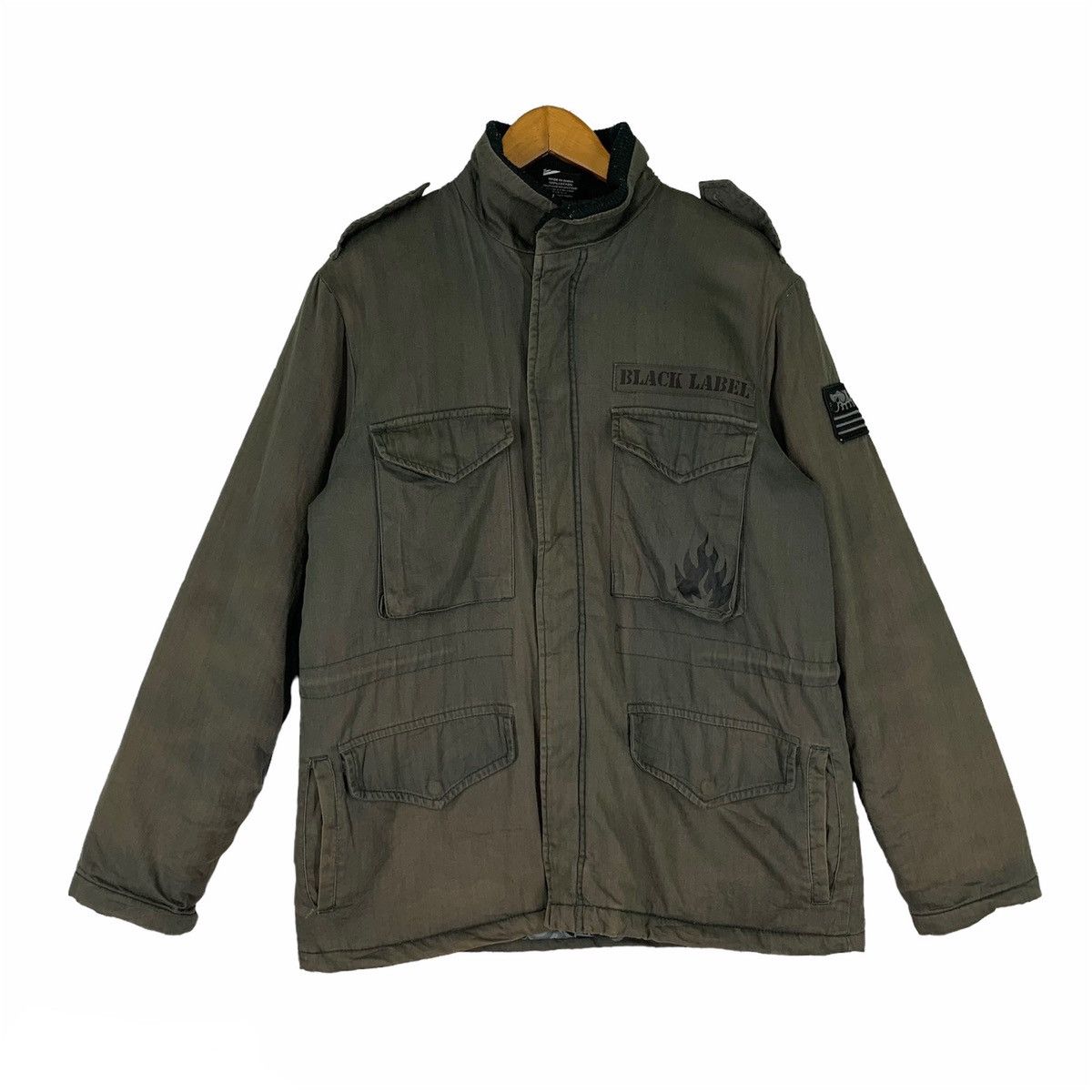 Black Label Rare Black Label Army Jacket Style | Grailed