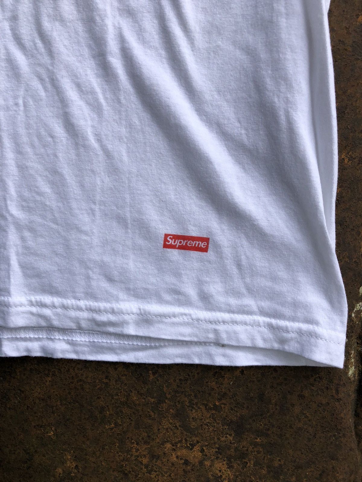Supreme Supreme Basic White Tee Logo | Grailed