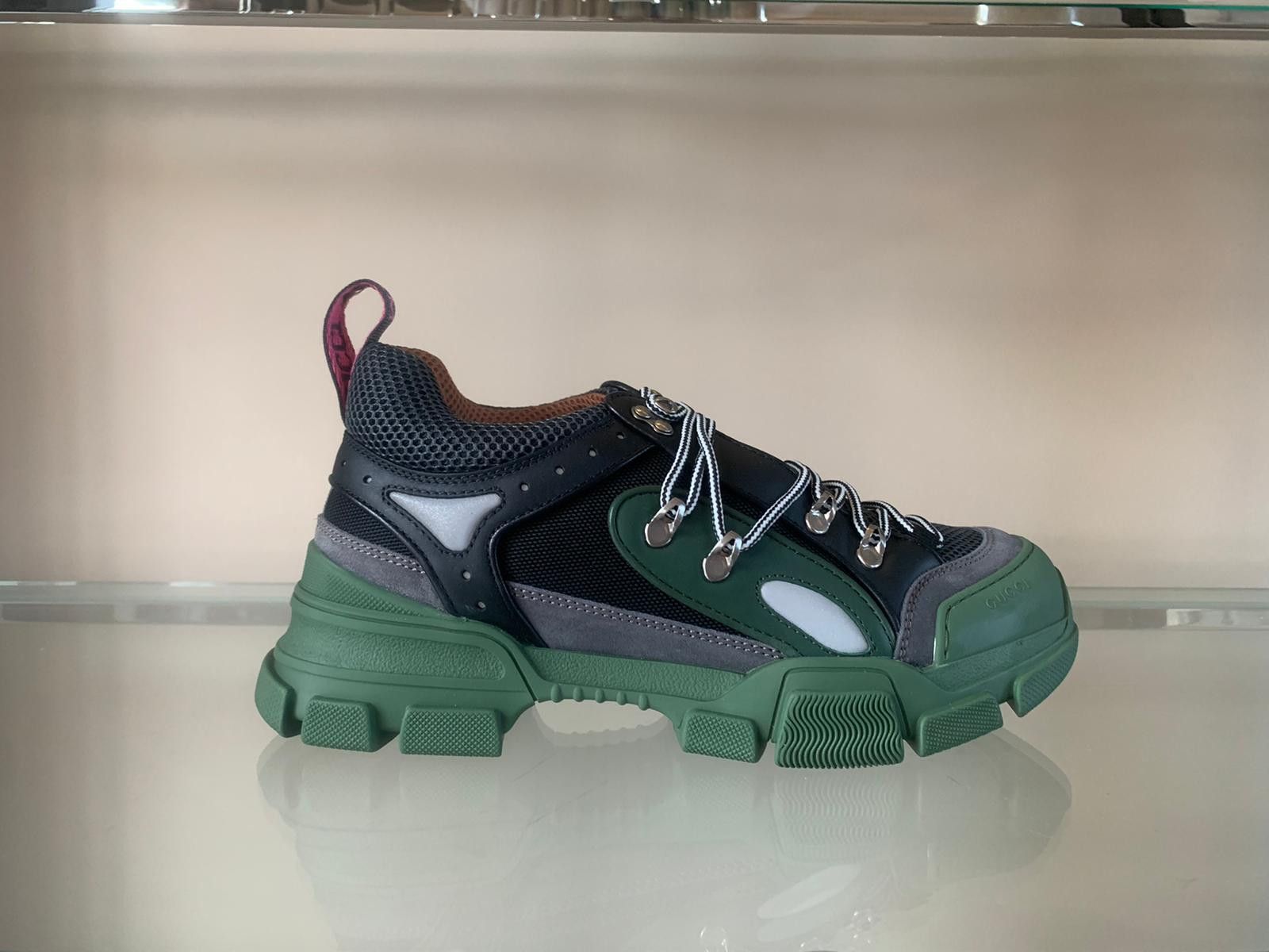 Gucci Flashtrek Sneakers in Black Green | Grailed
