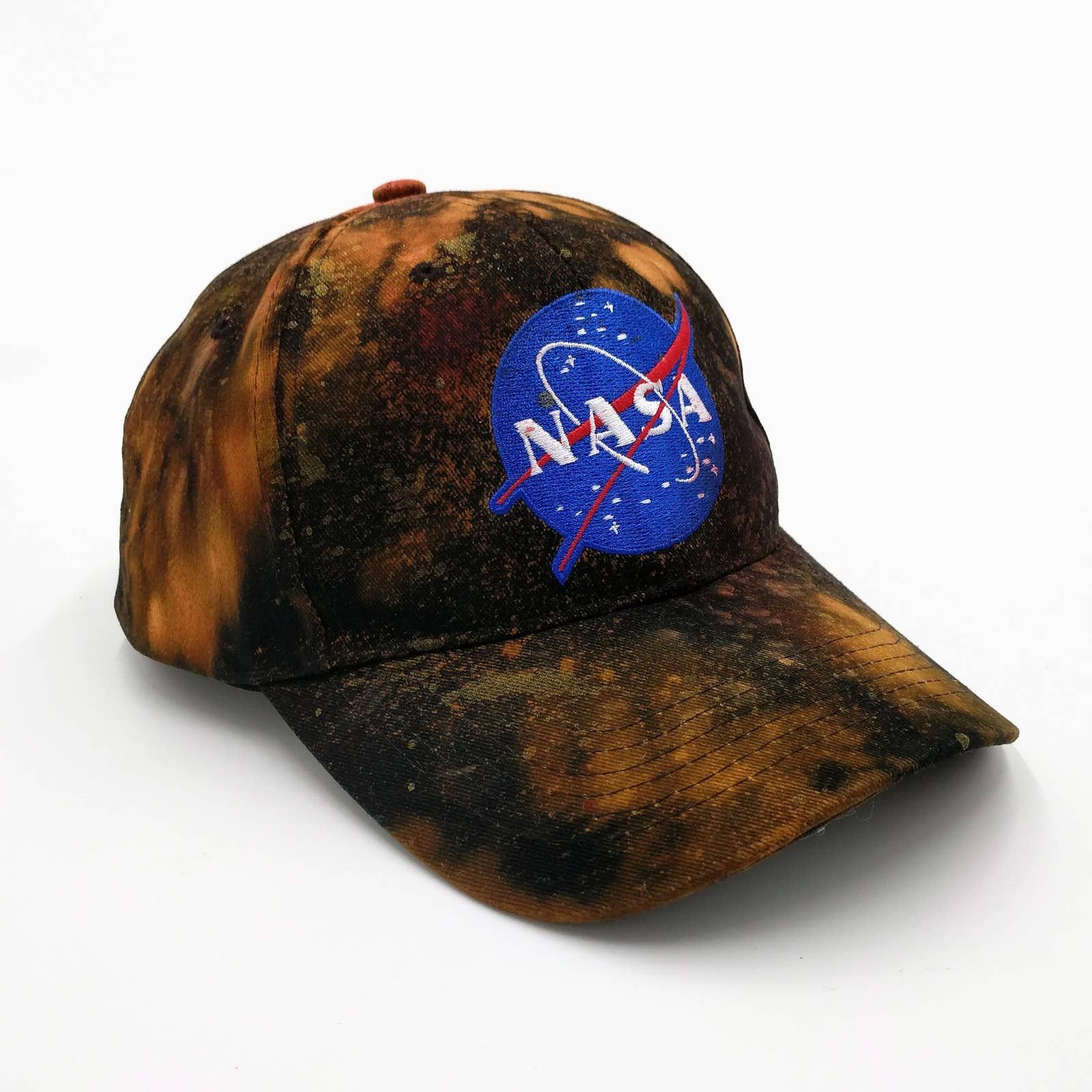 Nasa × Streetwear × Trucker Hat NASA Custom Hand Painted Tie Dye ...
