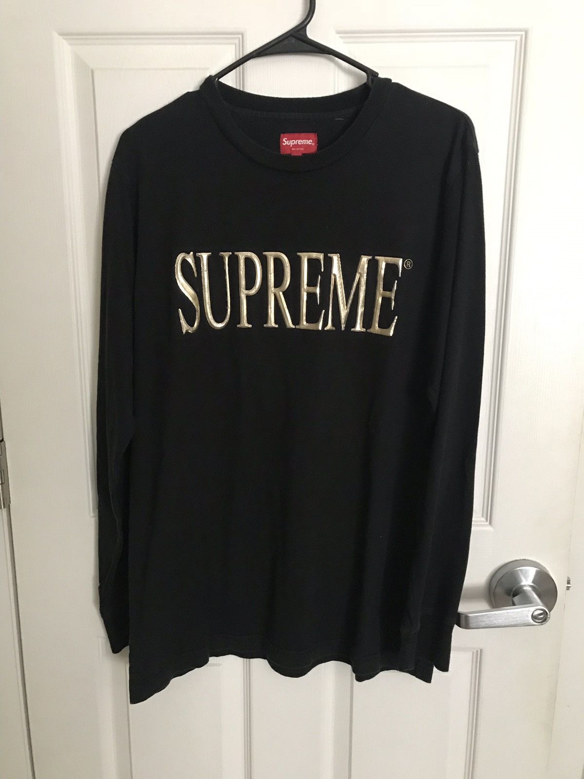 Supreme Supreme Gold Logo Longsleeve | Grailed