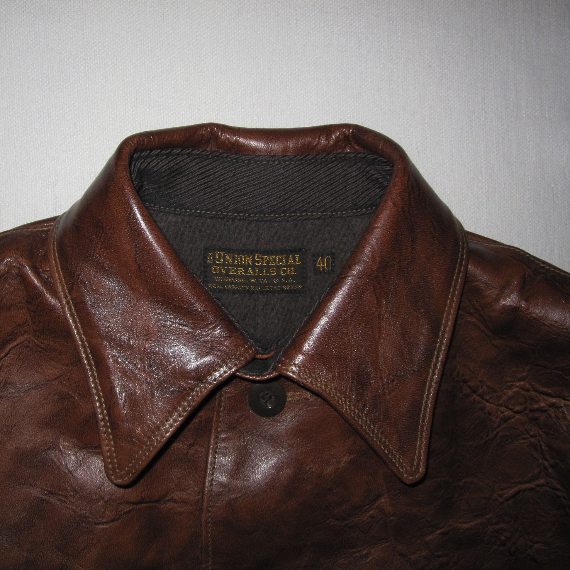 Freewheelers FREEWHEELERS HORSEHIDE LEATHER COAT BRAKEMAN 40 New | Grailed
