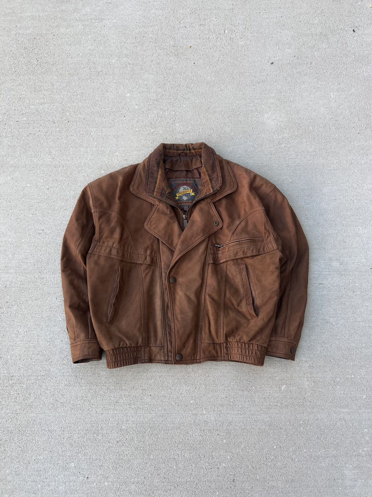 Streetwear × Vintage × Wilsons Leather Vintage aviator leather bomber ...