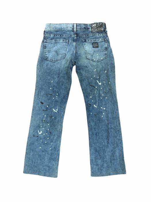 Edwin Edwin Acid Wash Cropped Distressed Jeans Number Nine Style | Grailed