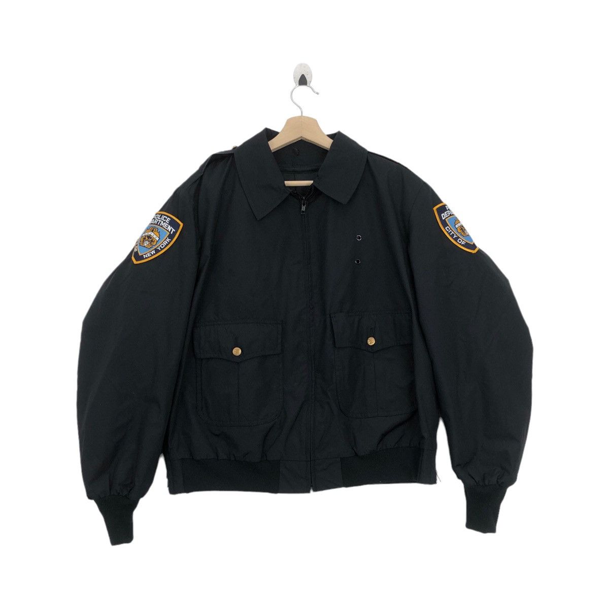 Bomber Jacket × Fashion Police × Vintage Vtg POLICE DEPARTURE Bomber ...