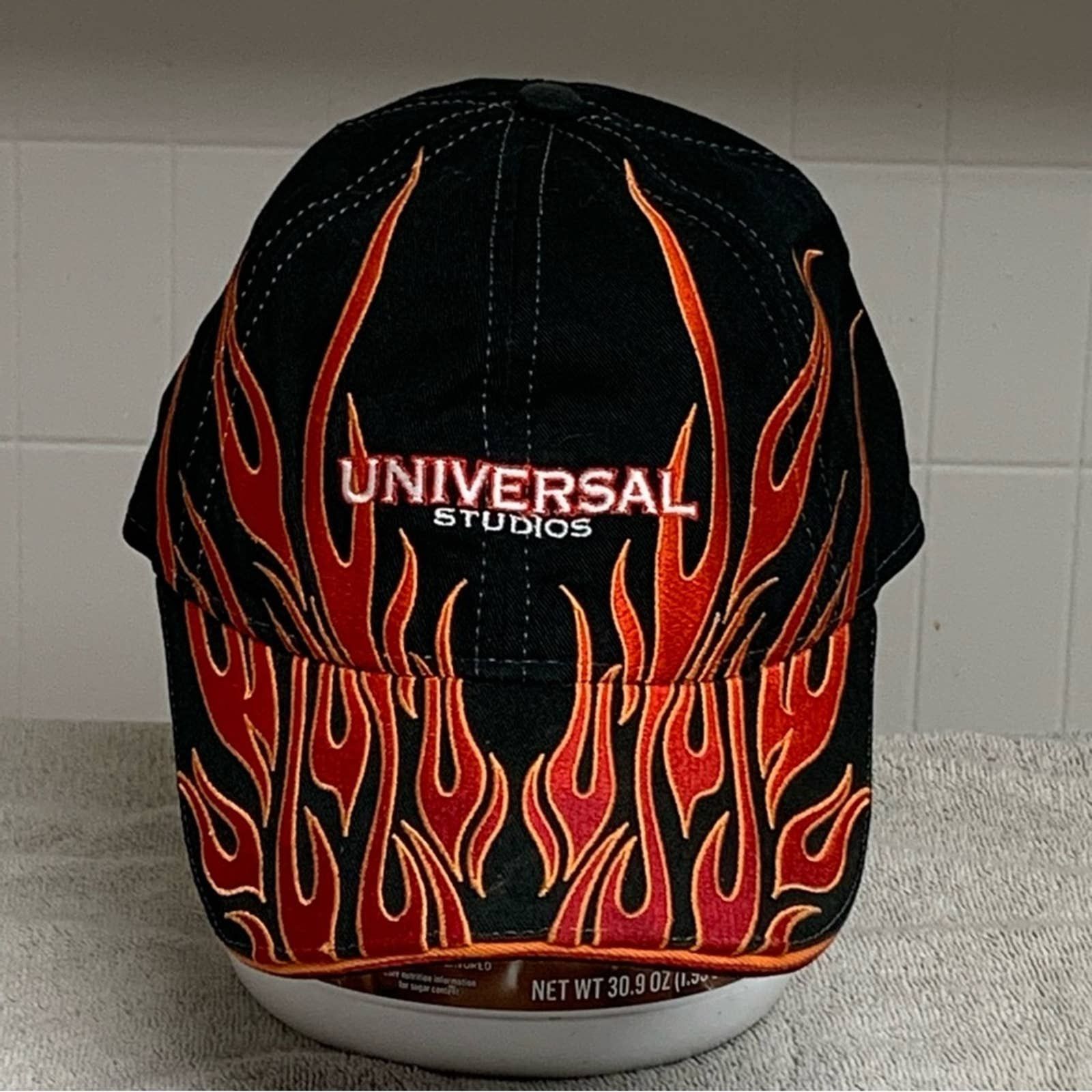 Universal Studios Vintage Universal Studios Hollywood Fire Flames Hat ...
