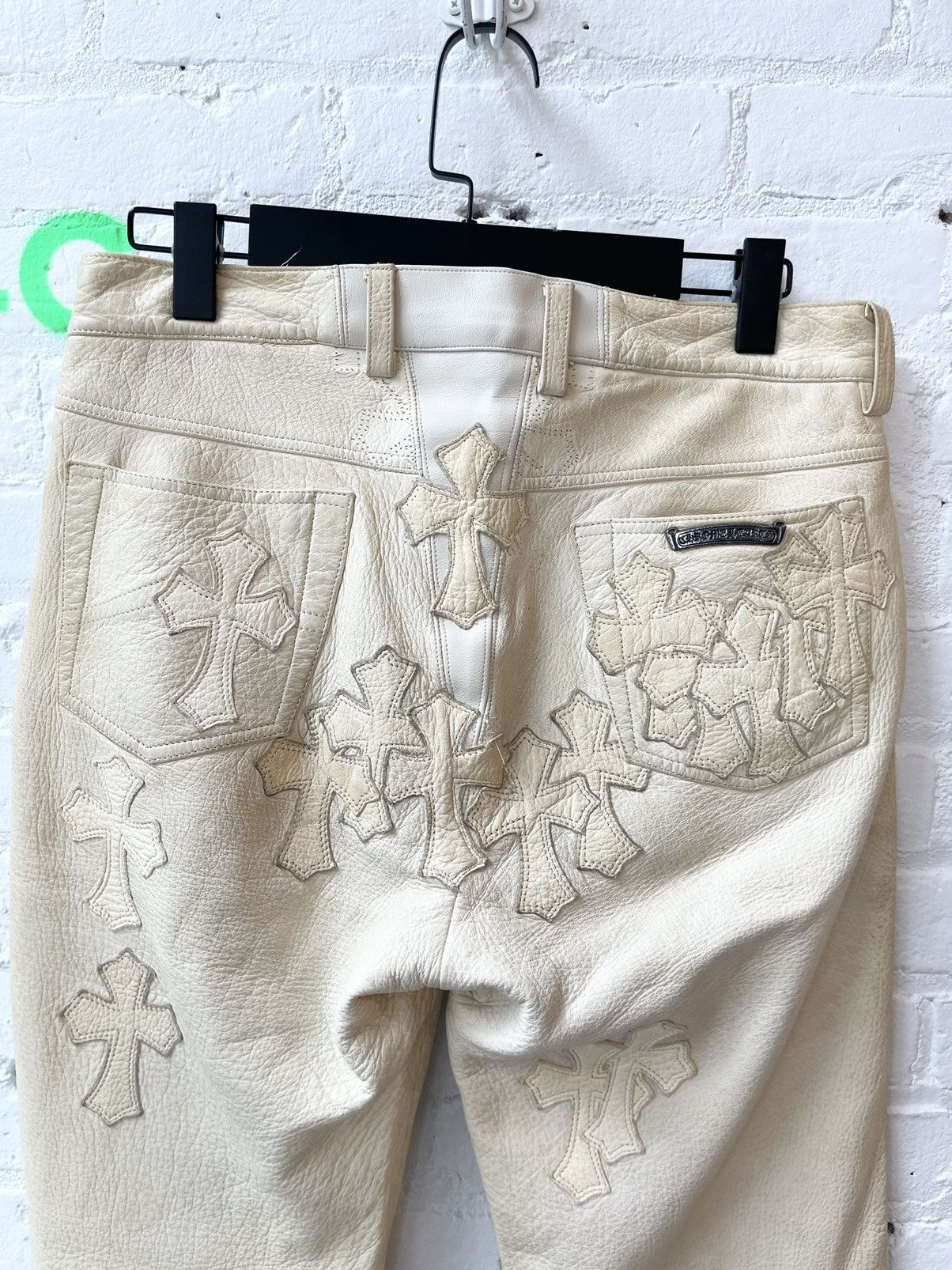 Chrome Hearts Chrome Hearts BLOODY OSIRIS Leather Cross Jeans Pants ...