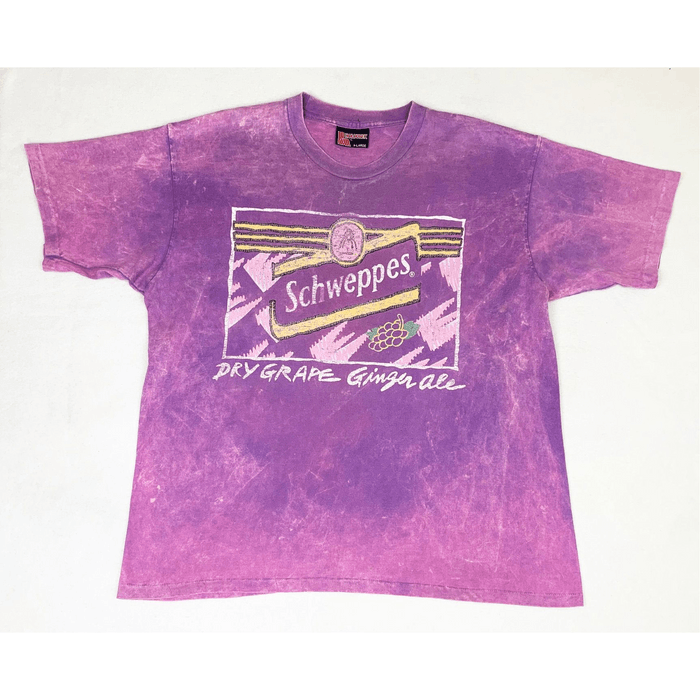 Vintage Vintage Schweppes Dry Grape Ginger Ale T-Shirt XL Tie Dye | Grailed